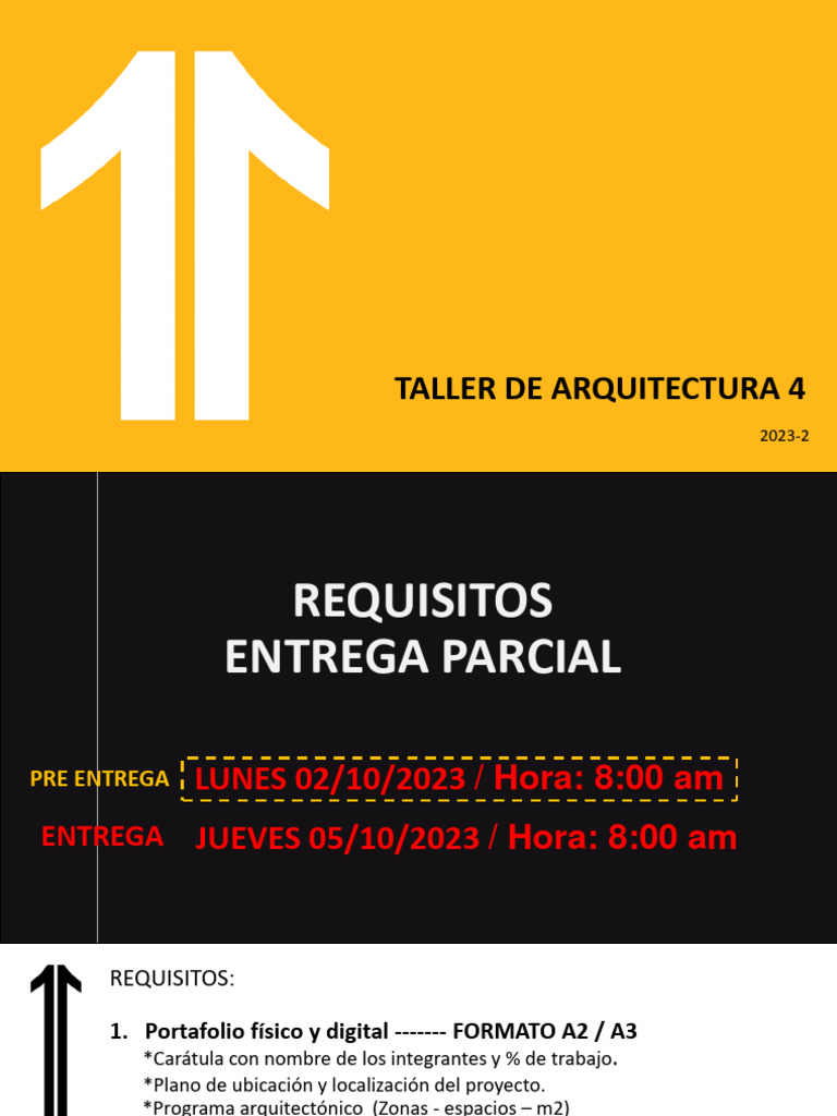 Requisitos Entrega Parcial t4 | PDF