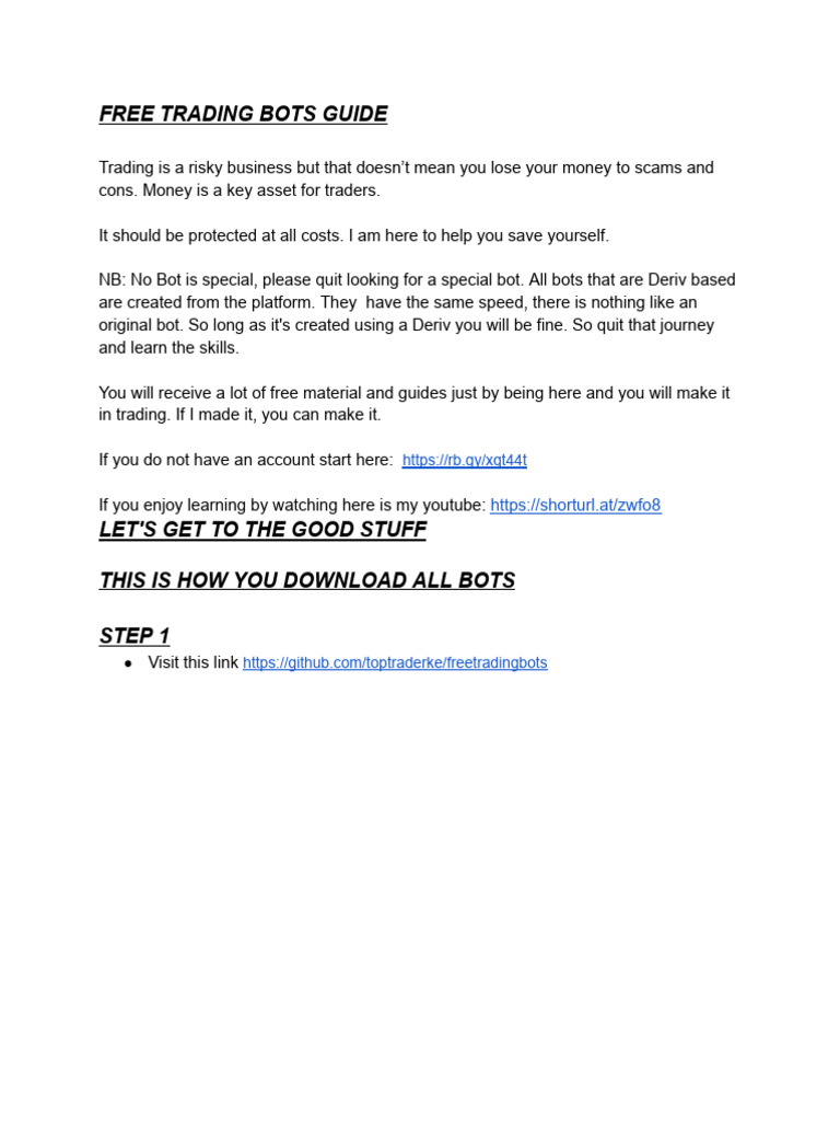 free-trading-bots | PDF