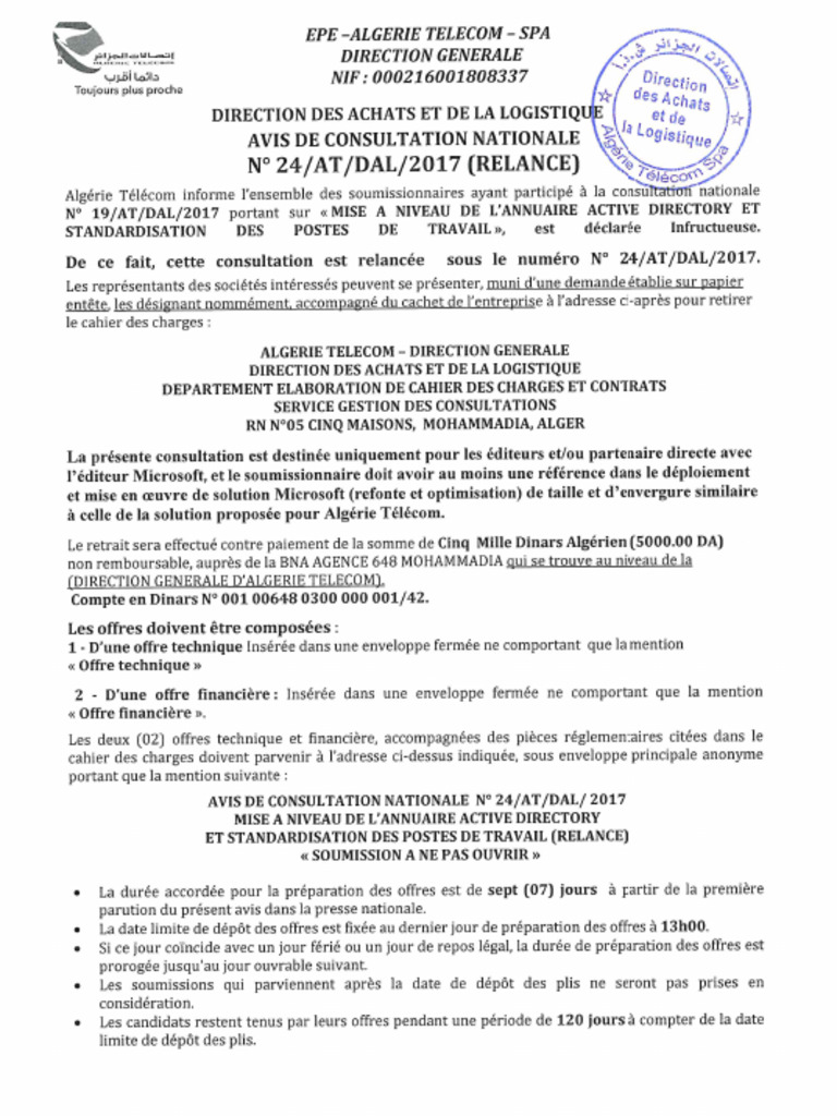 Offres - N24 AT DAL 2017 68 | PDF