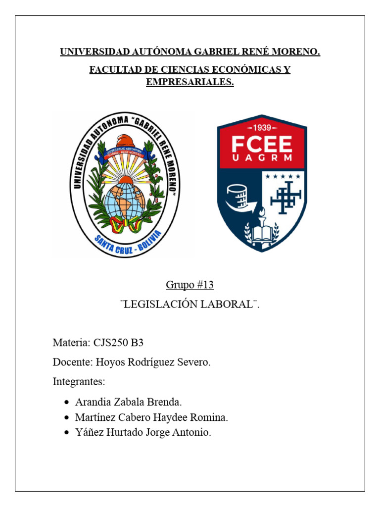 LEGISLACION LABORAL | PDF | Derecho laboral | Feudalismo