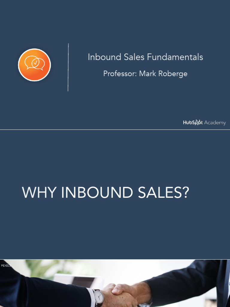 ISC18 1 Inbound Sales Fundamentals | PDF | Sales
