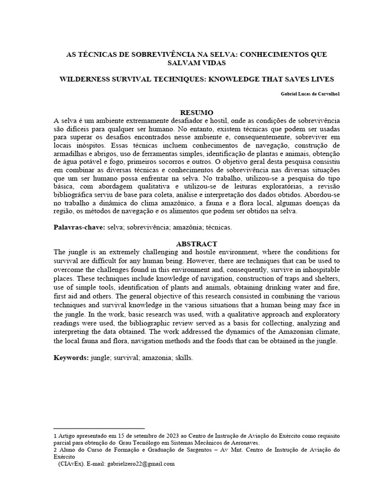 22 - Artigo Científico - Al Gabriel Lucas (Final) | PDF | Malária | Chuva