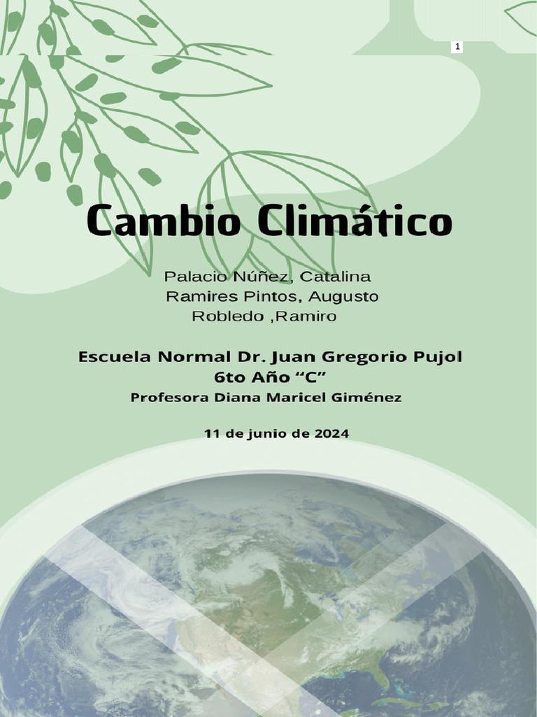 EDI 2024 Cambio.c | PDF | Cambio climático | Gases de efecto invernadero