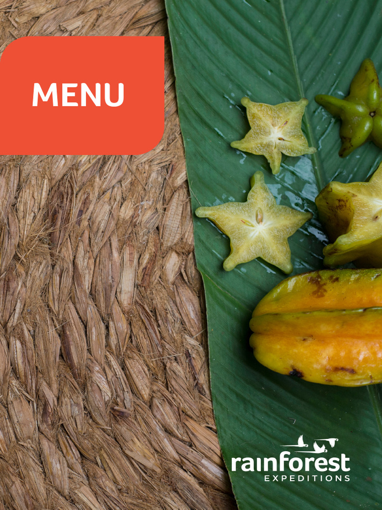 Menu - Rainforest Expedition | PDF | Chinese Cuisine | Sauce