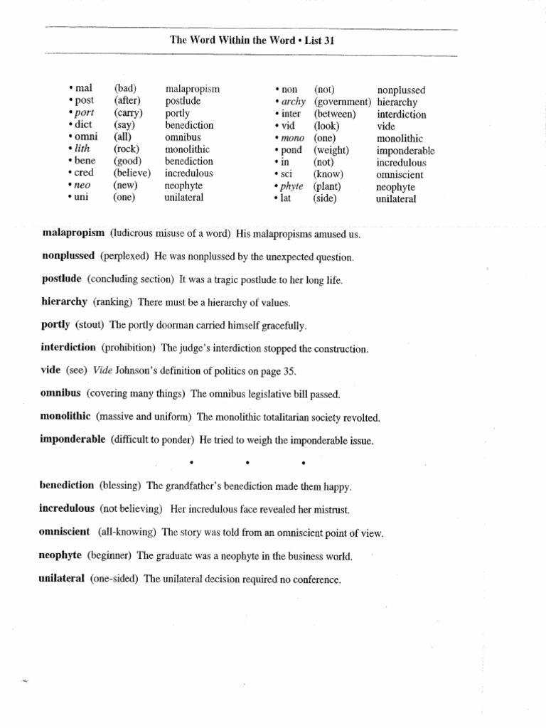 Word Within The Word - Book 2 | PDF