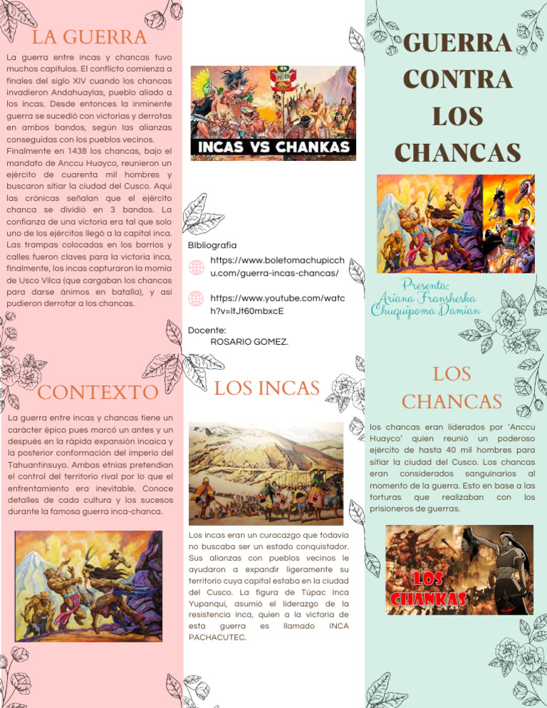 guerra chancas y incas | PDF | Imperio Inca | Perú