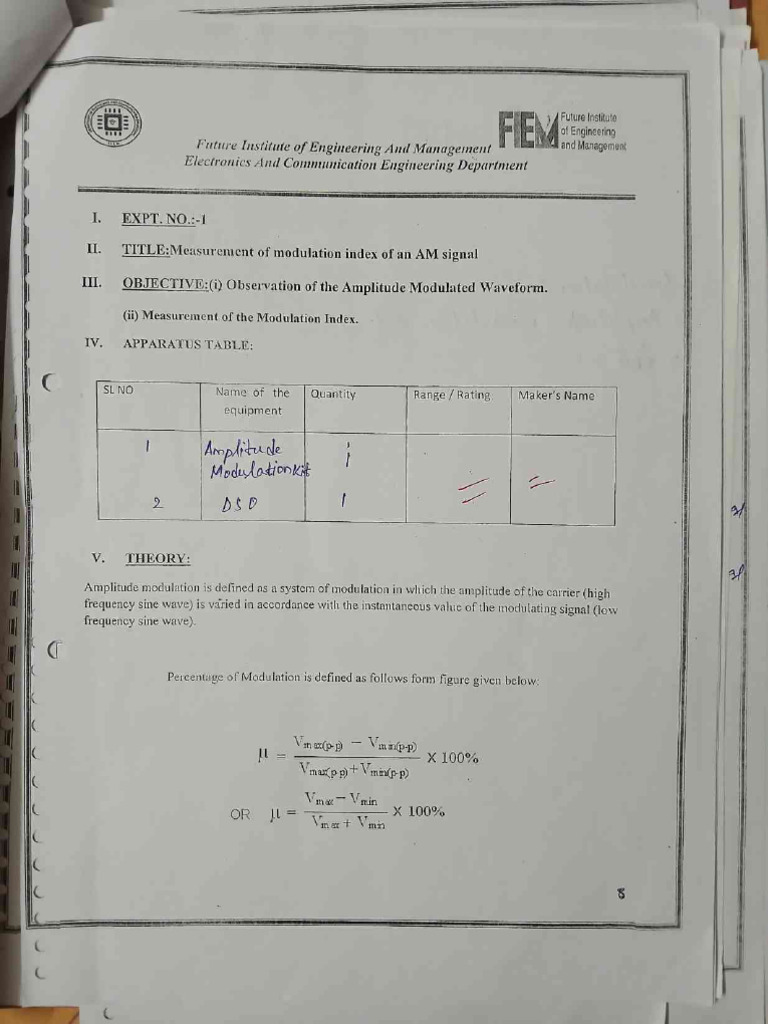 Analog Communication Lab | PDF