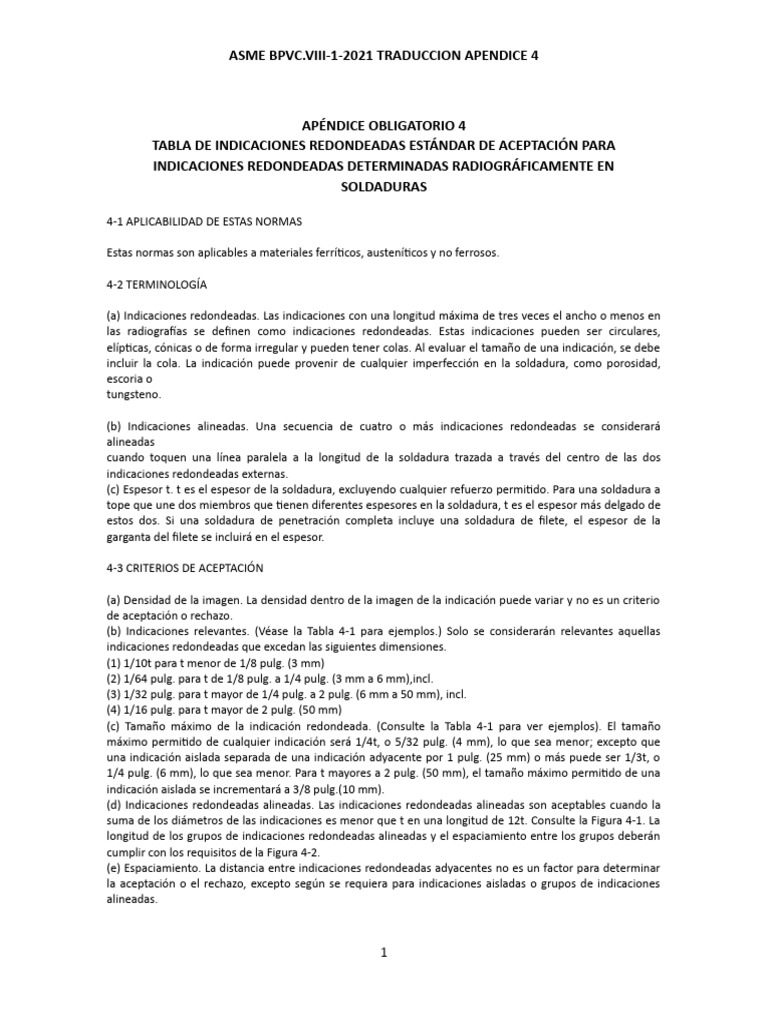 APENDICE 4 RT ASME BPVC VIII 2021 | PDF