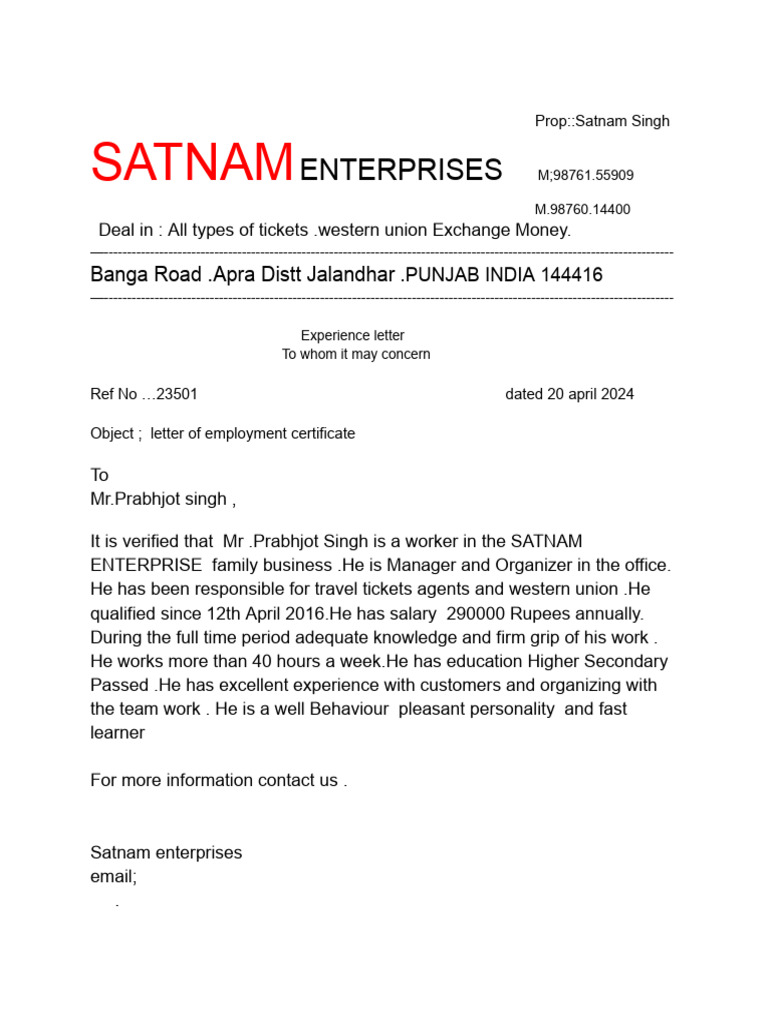 Prop - Satnam Singh PDF Renew | PDF