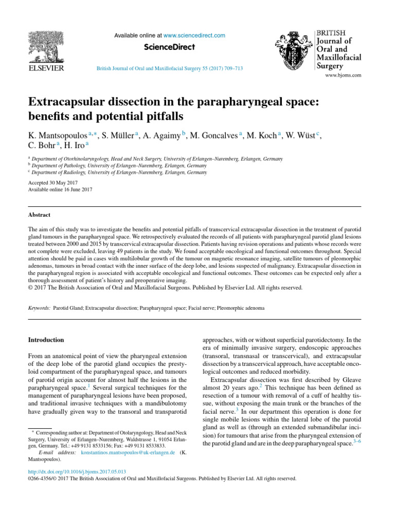 Mantsopoulos-2017-Extracapsular Dissection in | PDF | Magnetic ...