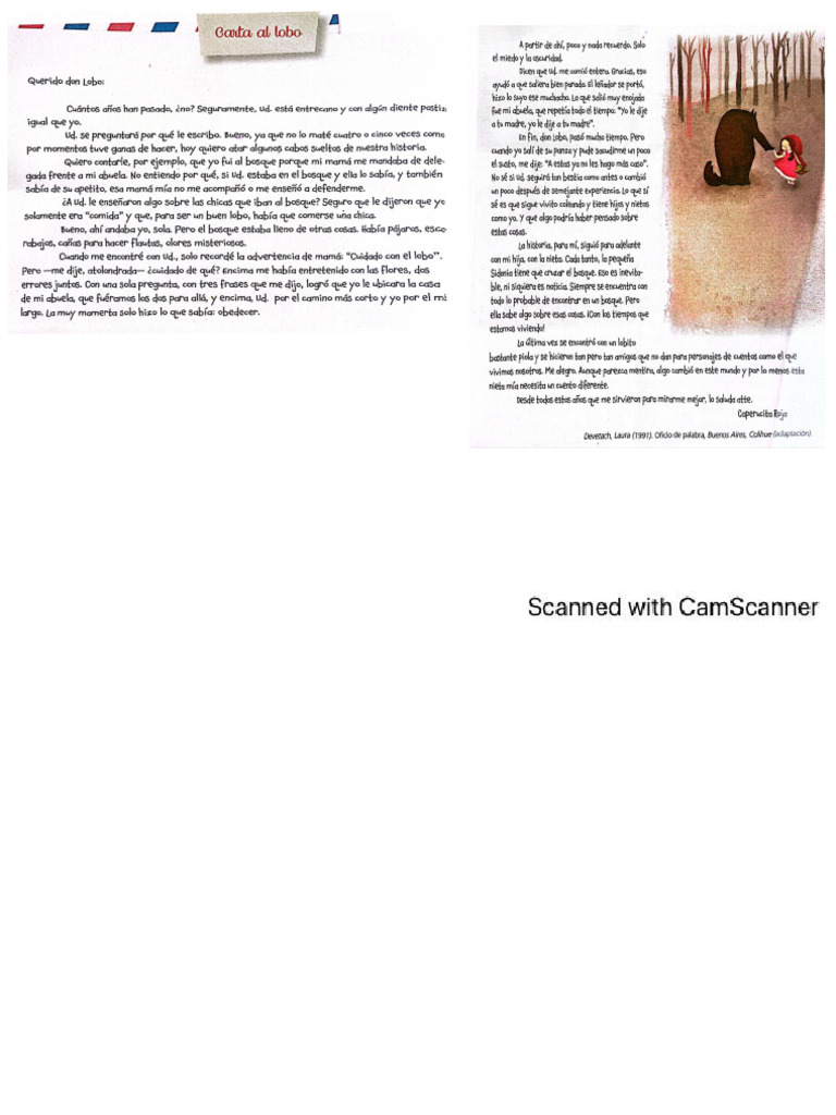 Carta Al Lobo PDF 1 Hoja | PDF