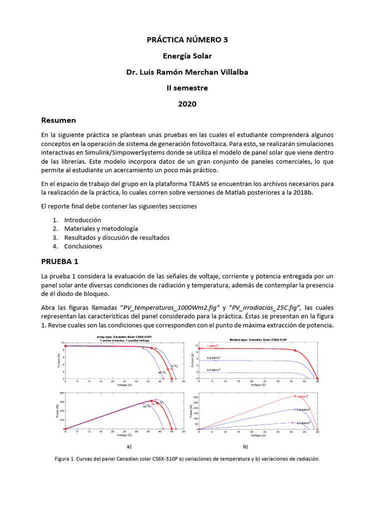 Práctica Número 3 Fuentes Renovables De Energía Ii 2020 1