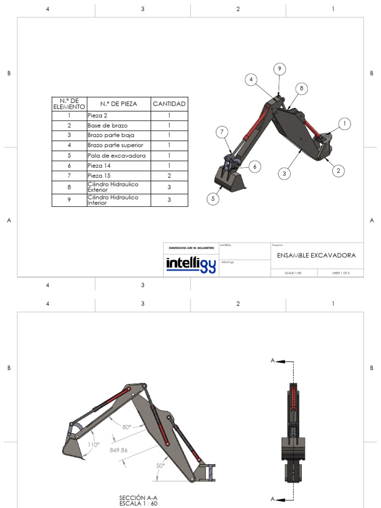Ensamble Excavadora v2 | PDF