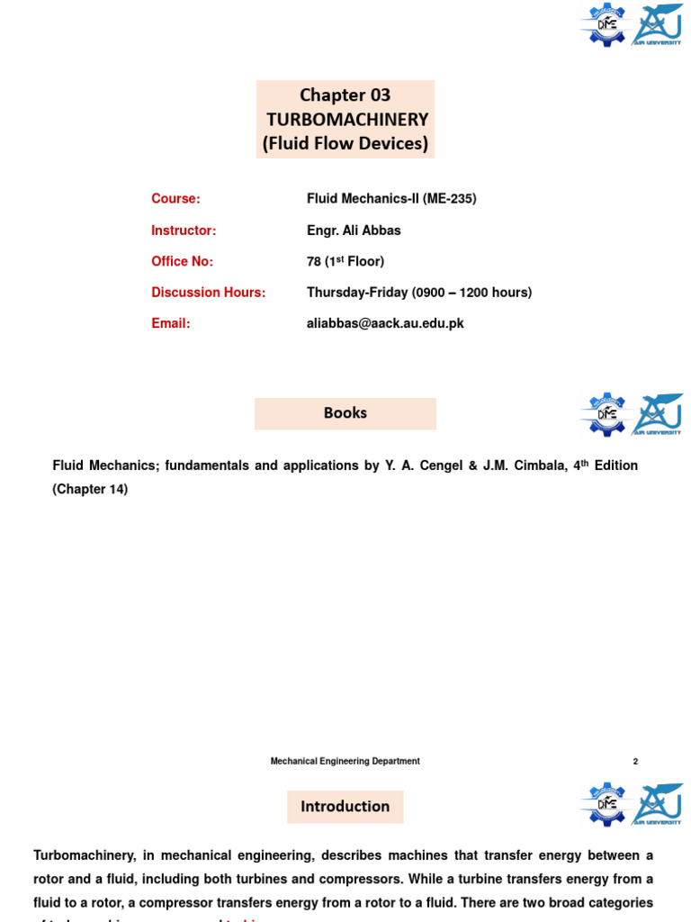FM-II Chapter 03 Complete | PDF | Pump | Turbomachinery