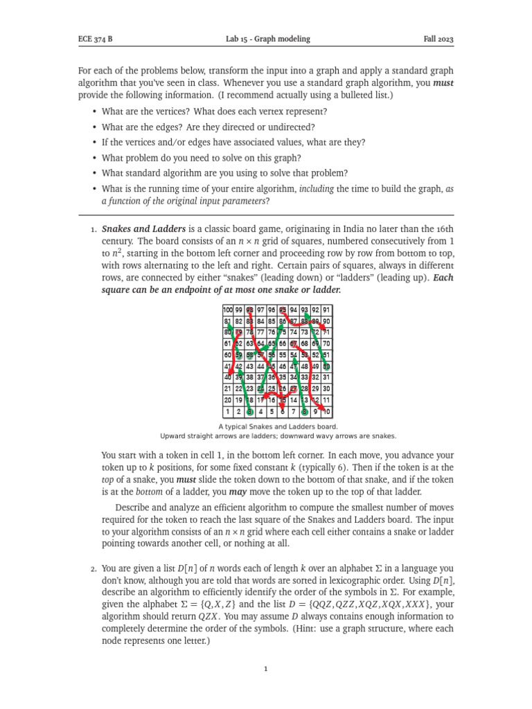 Lab 15 | PDF | Vertex (Graph Theory) | Algorithms And Data Structures