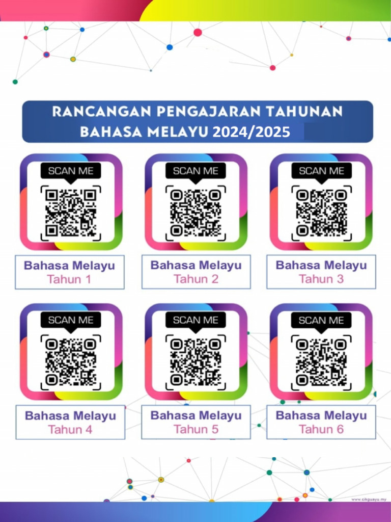 QR Code RPT Bahasa Melayu 2024-2025 | PDF