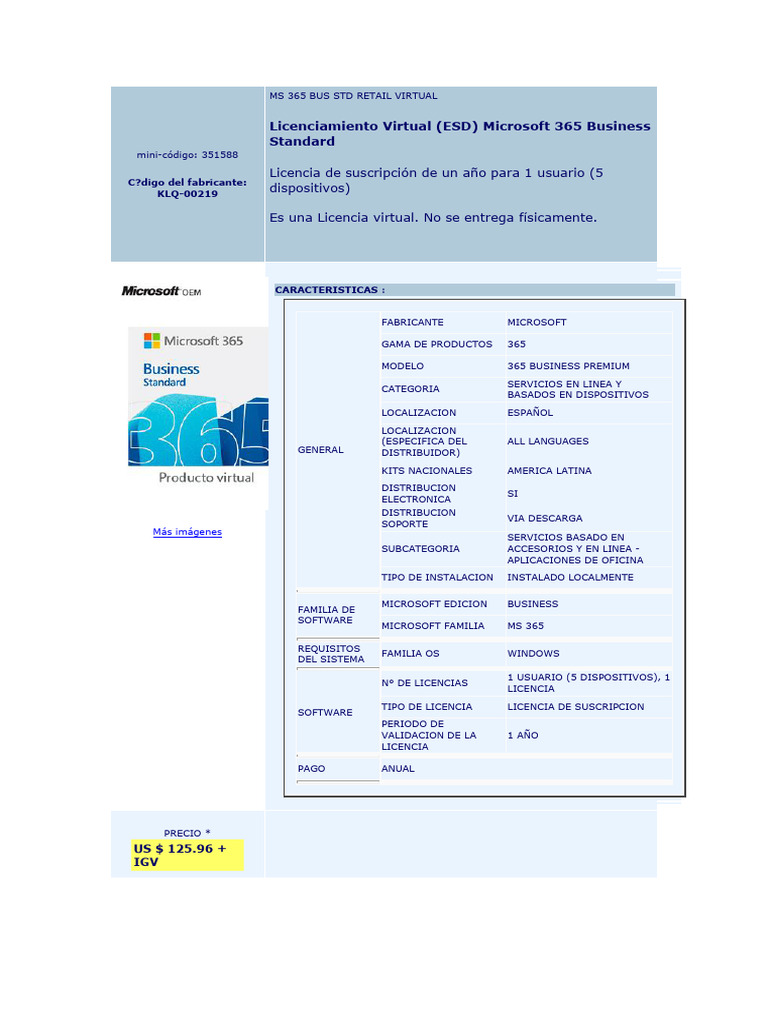 Ppta Licencias Microsoft | PDF | Microsoft | Windows 10