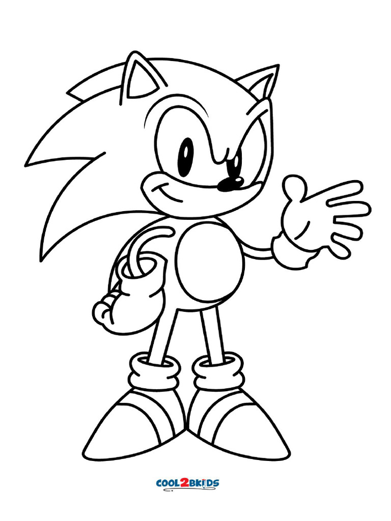 Sonic The Hedgehog Coloring Pages | PDF