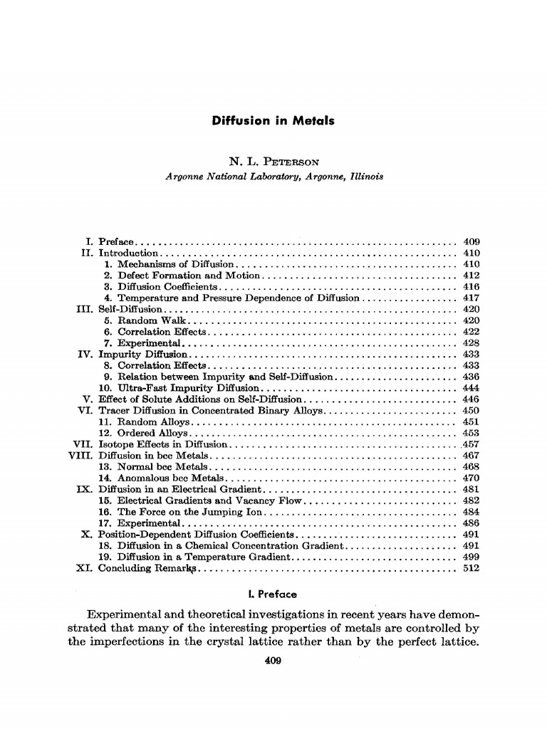 Peterson 1969 | PDF | Diffusion | Crystal Structure