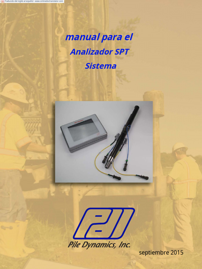 Manual del Analizador SPT | PDF | Olas | Cargador de batería