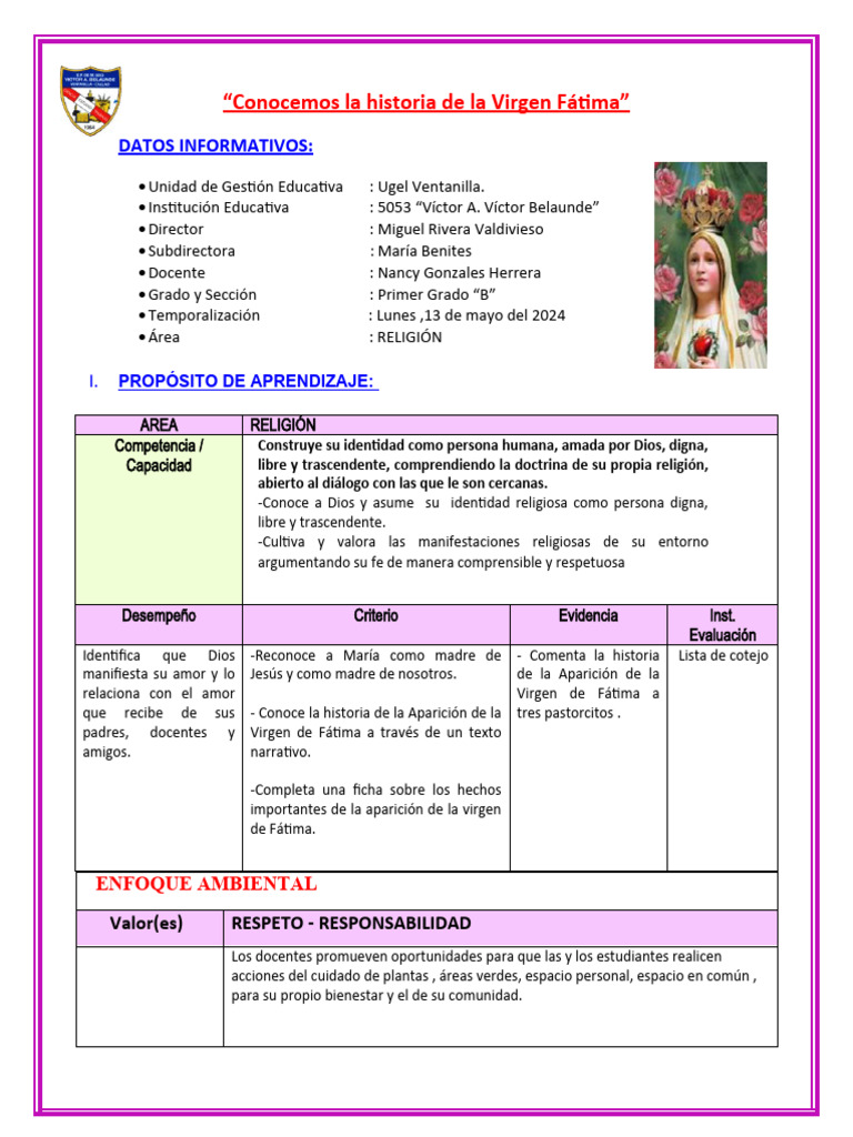 Sesión de la Virgen de Fátima (1) | PDF | María, madre de Jesús ... Sesión de la Virgen de Fátima (1) | PDF | María, madre de Jesús ...