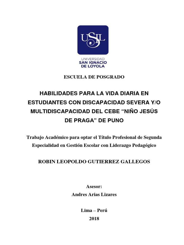 2018 Gutierrez Gallegos Robin Leopoldo | PDF | Enseñando | Evaluación