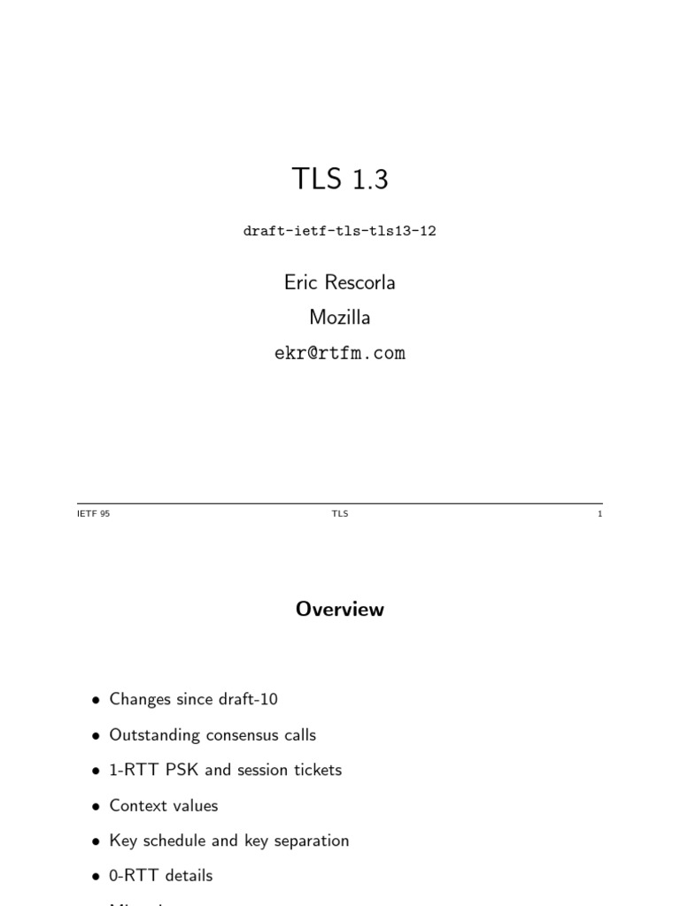 Slides 95 Tls 2 | Download Free PDF | Transport Layer Security ...