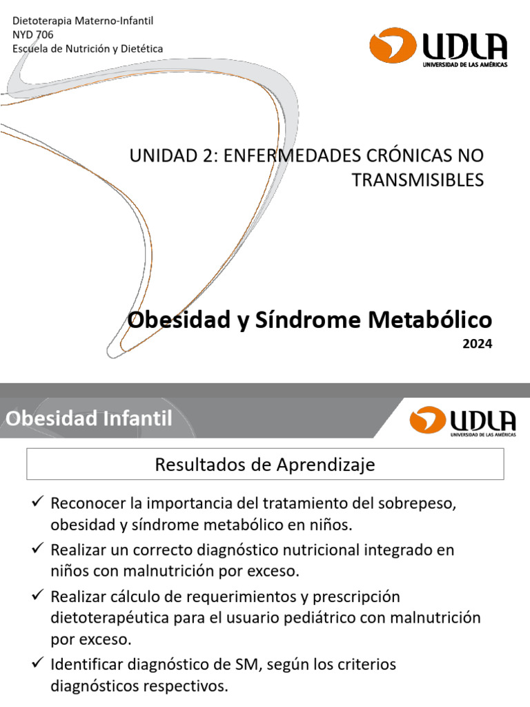 Clase 2 Obesidad y SM | PDF | Obesidad | Obesidad infantil