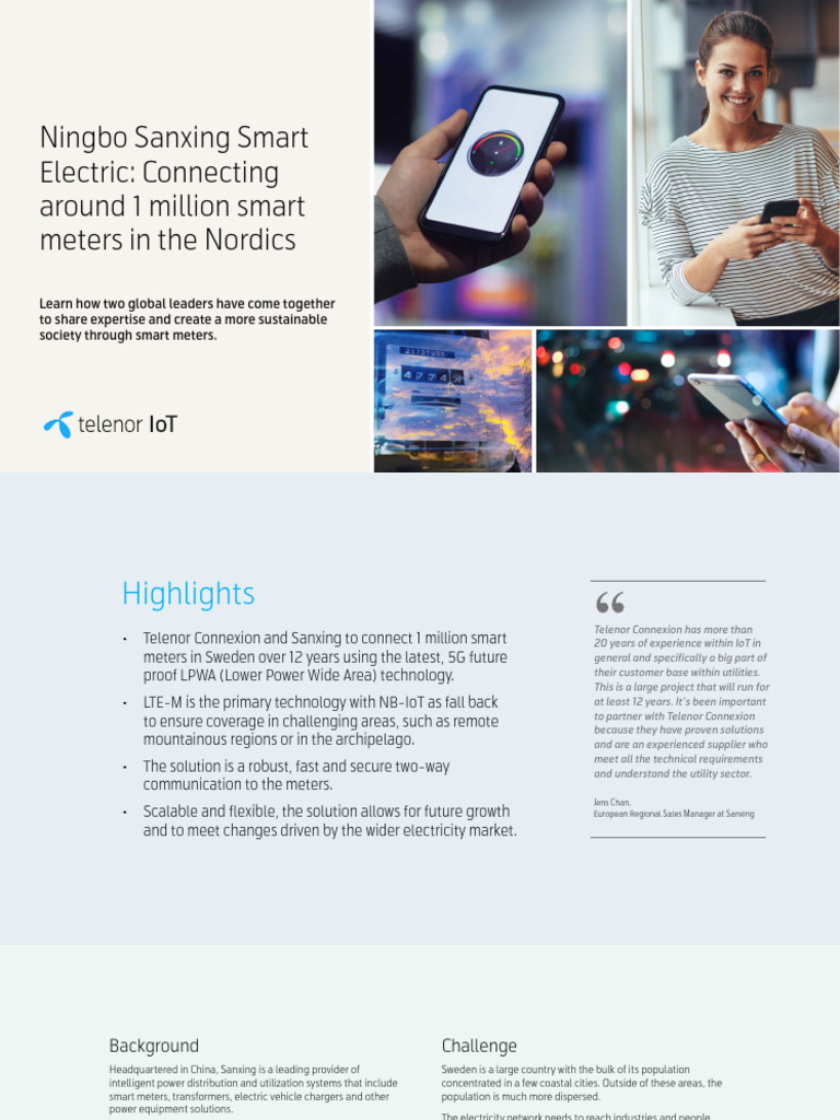 Connecting 1M Smart Meters in Sweden | PDF | Smart Grid | Internet Of ...