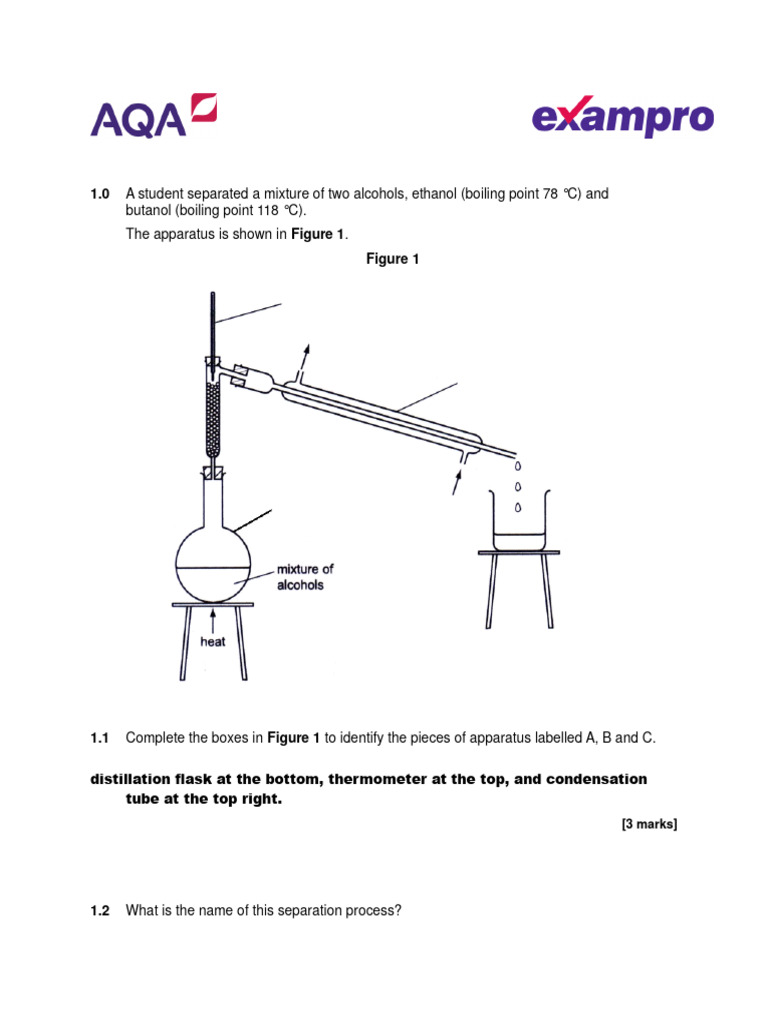 Chemistry Topic 1 Exam Questions HW | PDF | Periodic Table | Chemical ...