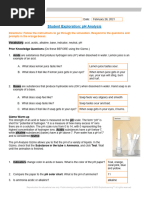 pH Levels of Common Household Items | PDF | Acid | Ph