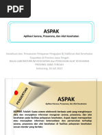 Petunjuk Pengisian ASPAK | PDF