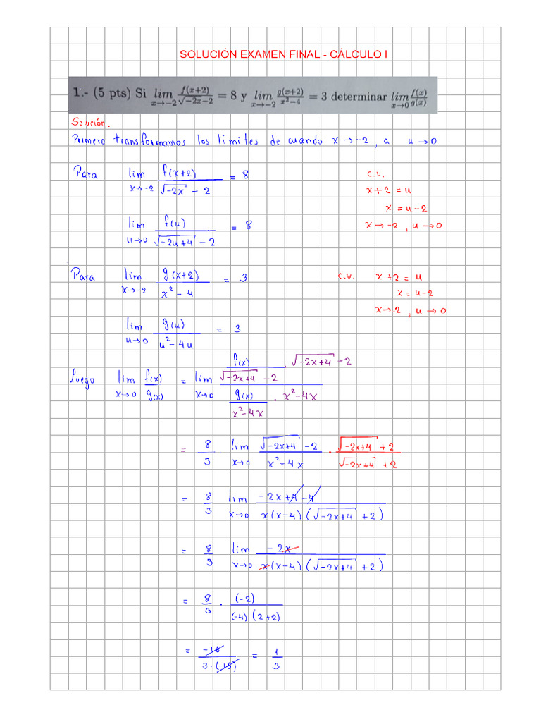 solucion examen final | PDF
