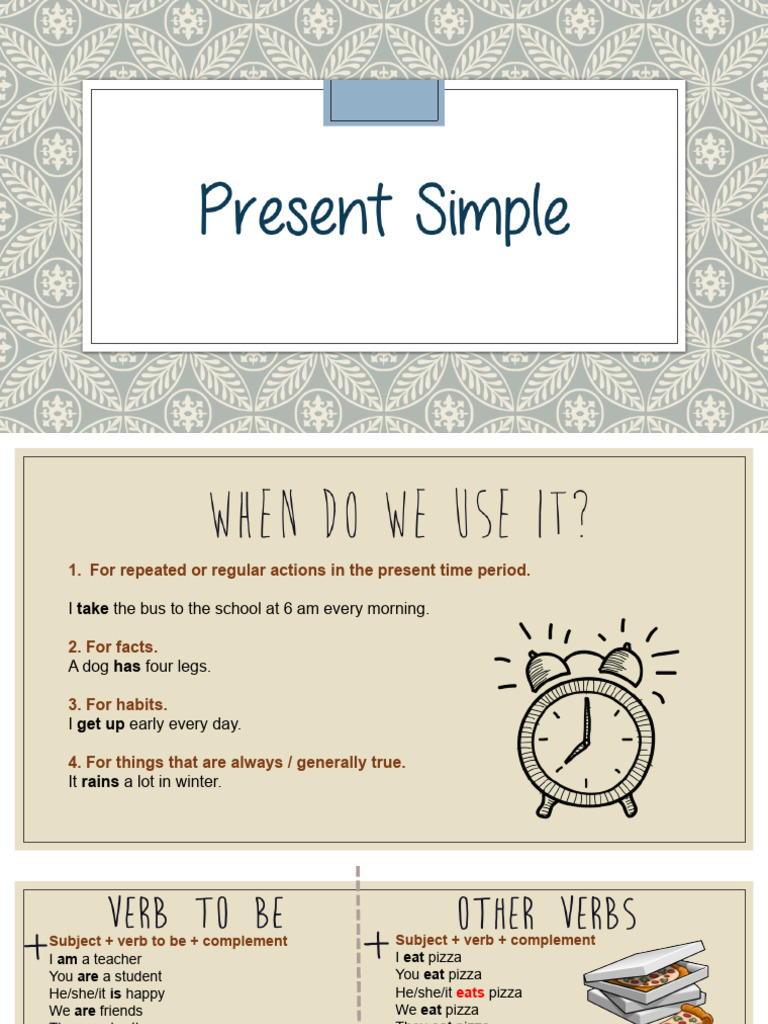 Present Simple Grammar Drills Grammar Guides - 105139 | PDF | Subject ...