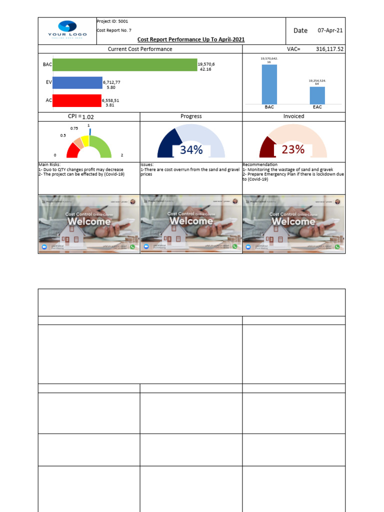 Cost Report | PDF | Concrete | Wall