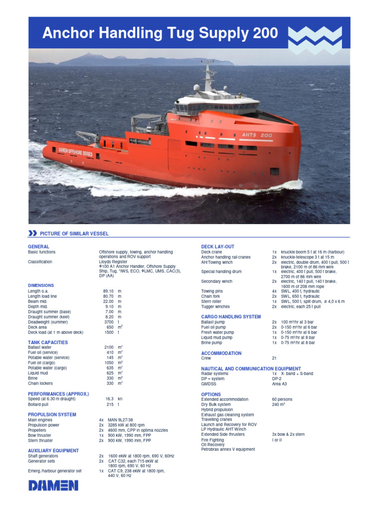 Product Sheet Ahts 200 - 2 | PDF | Rocket Engine | Anchor