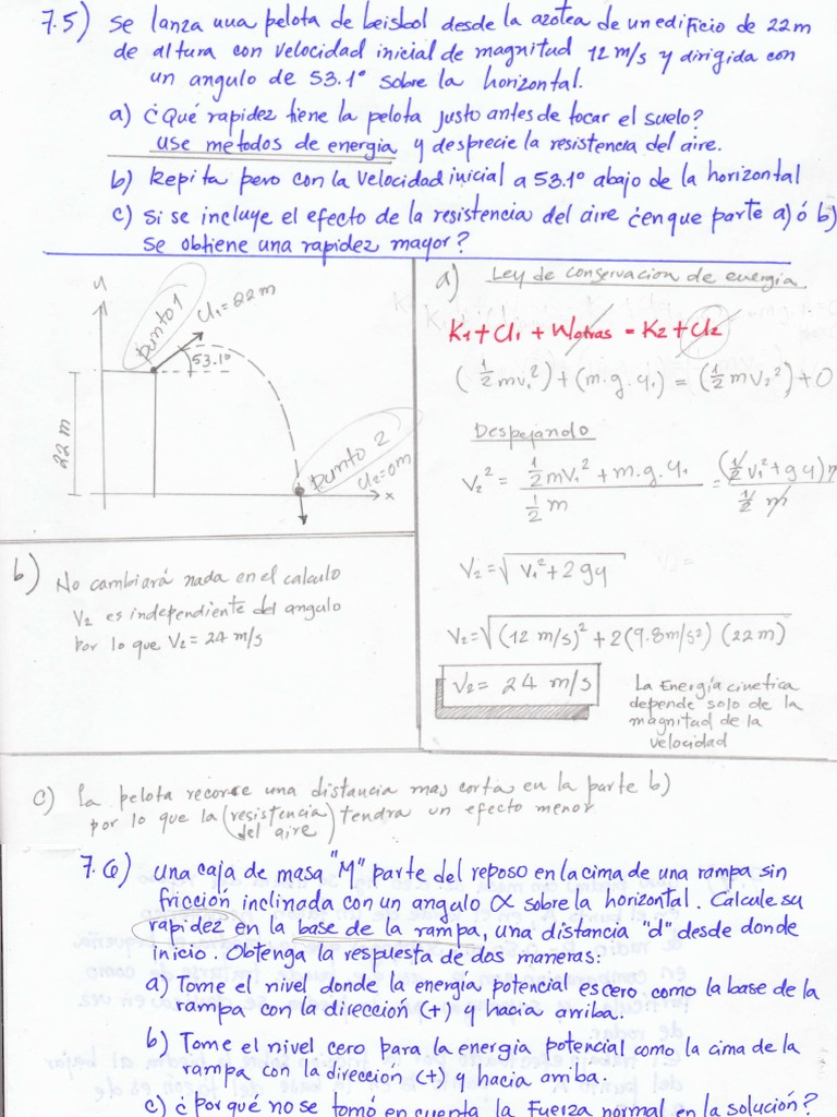 Ejercicios Capitulo 7 | PDF | Masa | Aceleración