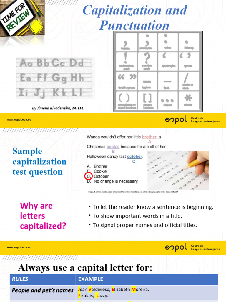 Review of Capitalization and Punctuation-2 | PDF