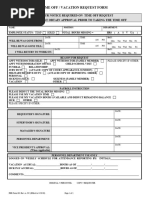 Compensatory Off (C-Off) Form | PDF