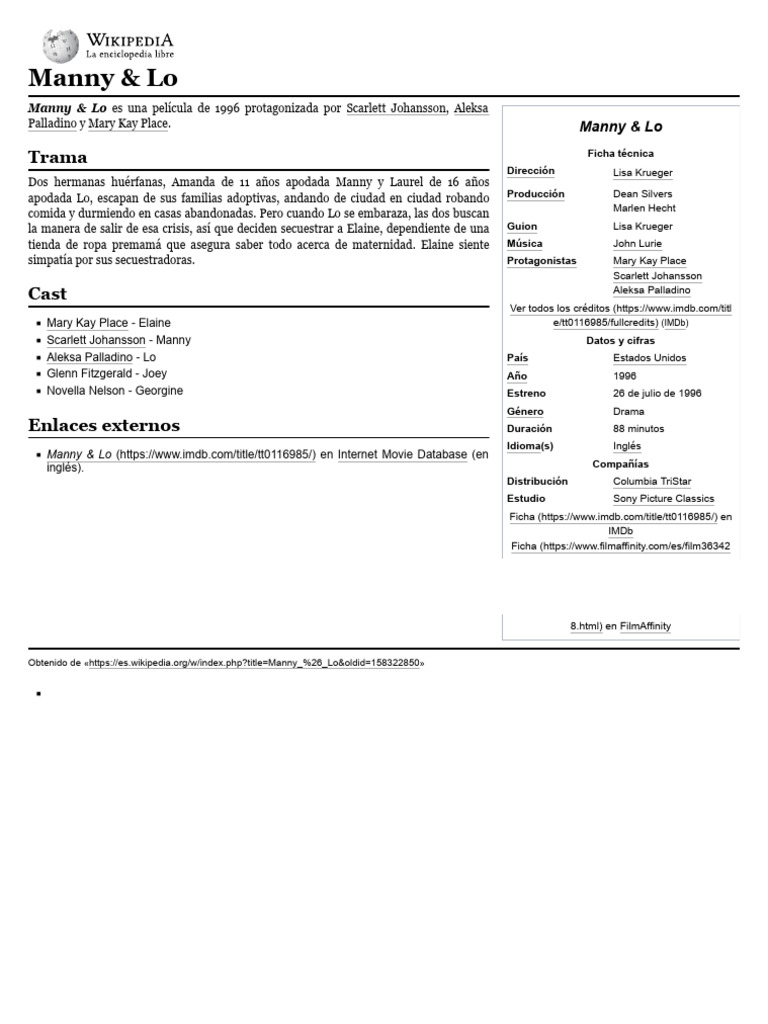 Manny & Lo | PDF