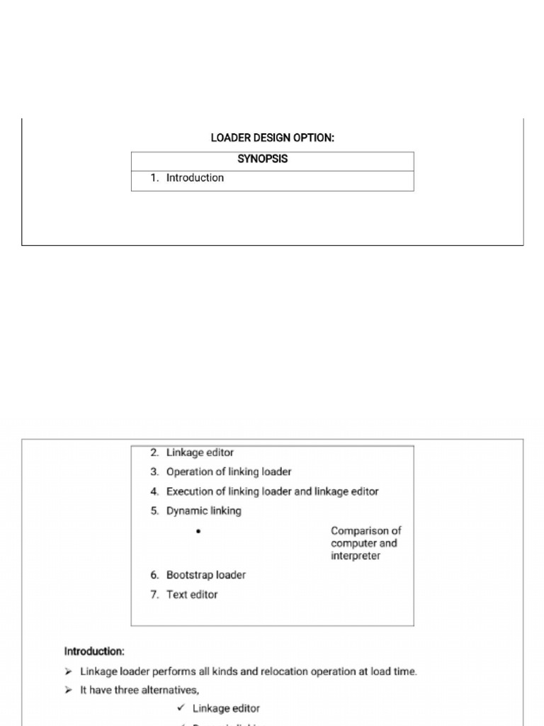 Design options available in loader | PDF