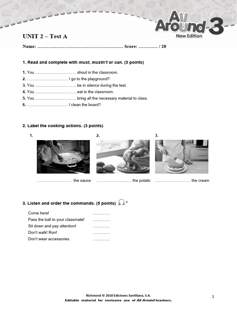 Aa Ne3 TRM Tests U2a | PDF