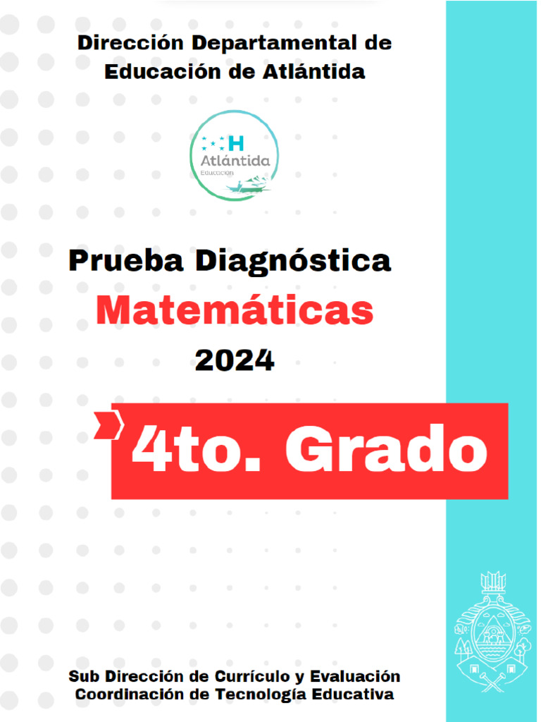 Prueba Diagnóstica de Matemáticas | PDF