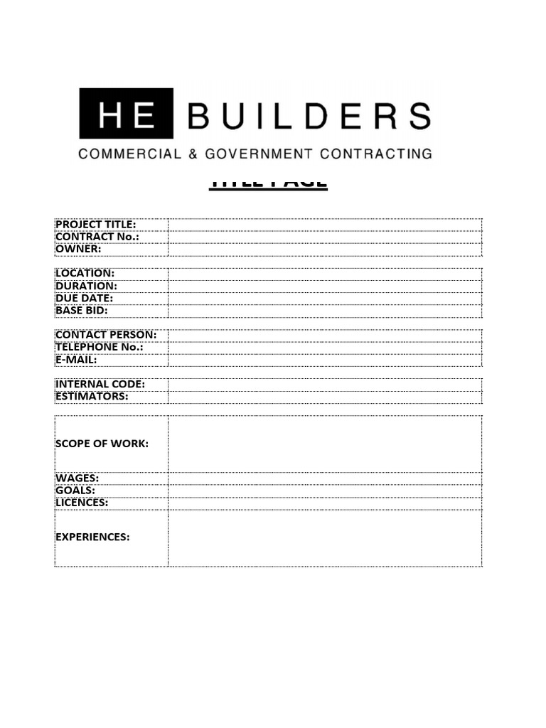 00B00_BID SHEET_in process | Download Free PDF | Architectural Elements ...