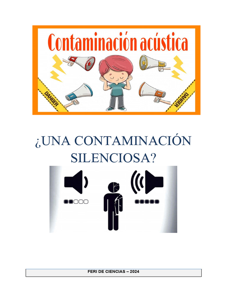 Contaminacion Acústica 2024 | PDF | ruido | Sonido