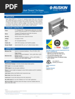 Ruskin Fire Dampers | PDF | Duct (Flow) | Length