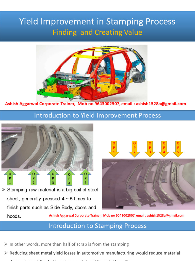 Yield Improvement in Stamping Process | Download Free PDF | Scrap ...