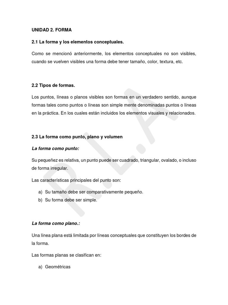 UNIDAD 2 Forma | PDF | Diseño