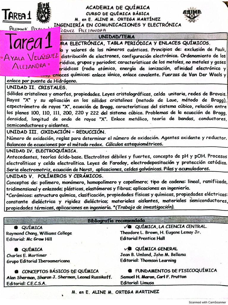 QUÍMICA BÁSICA - Cuadernillo (Notas) | PDF