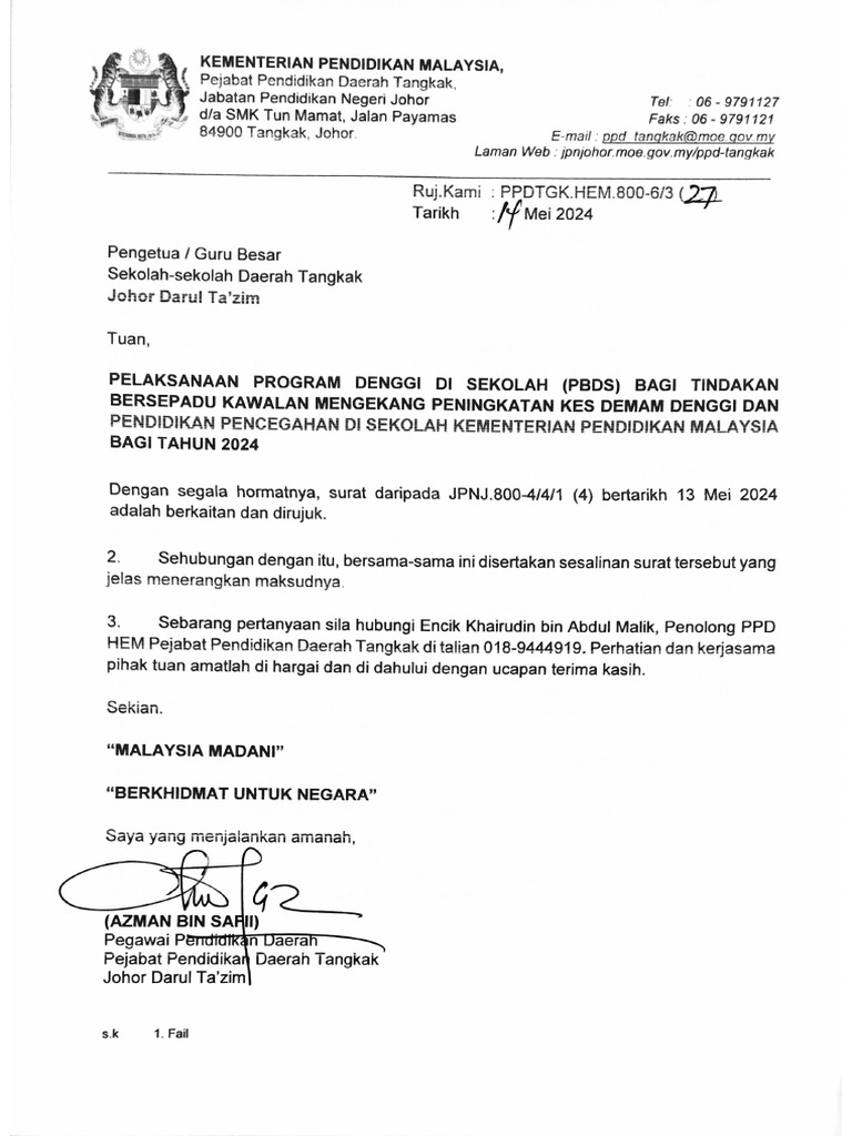 Pelaksanaan Program Denggi | PDF